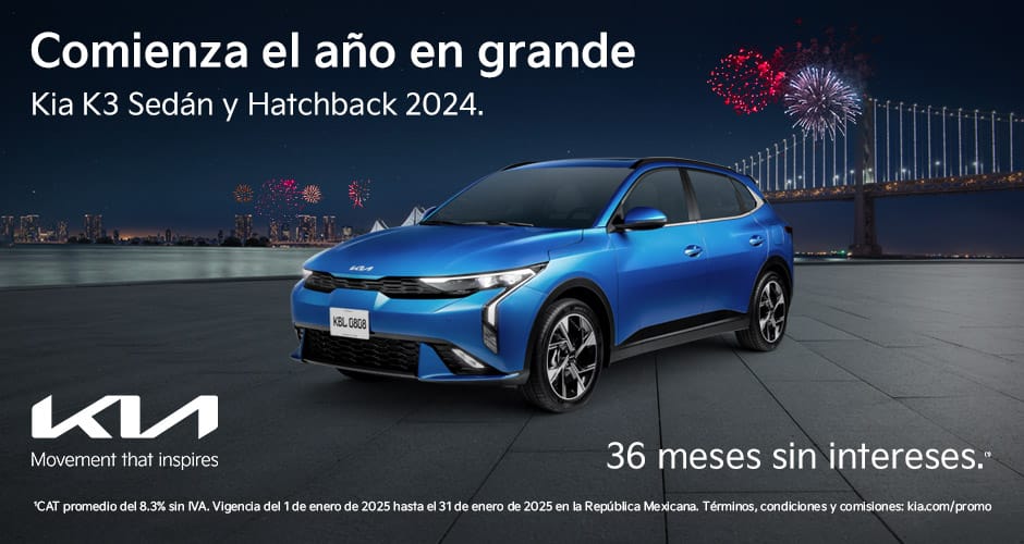 Kia México Promoción Diciembre 2024 K3 Sedán y HB