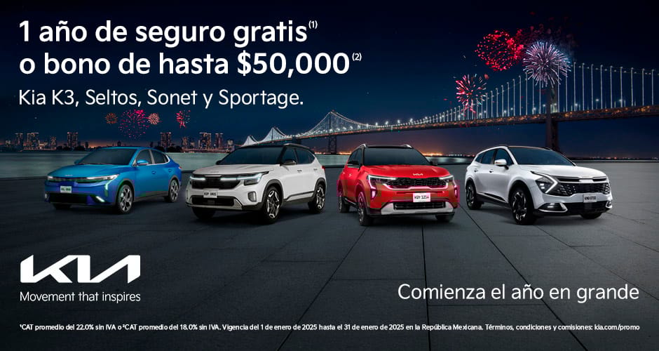 Kia México Promoción Diciembre 2024 Line Up